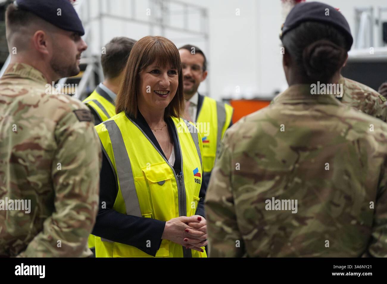 Chancellor of the Exchequer Rachel Reeves meeting members of the ...