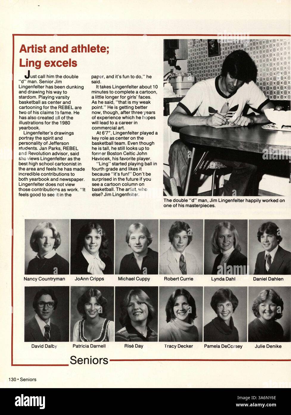 The 1980 yearbook from Jefferson High features the school's athletic ...