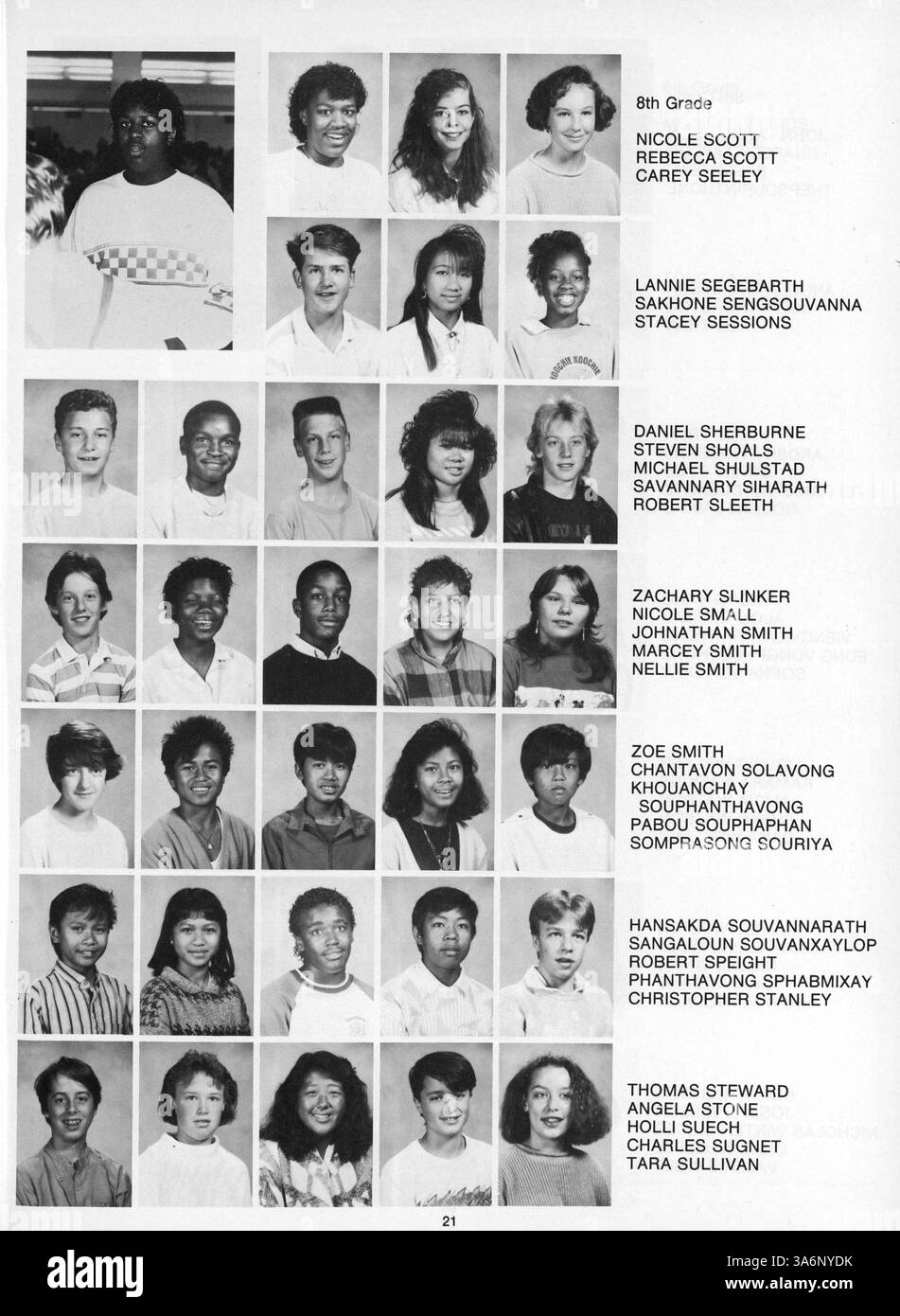 This 1988 Sanford Jr. High yearbook reflects the academic achievements ...