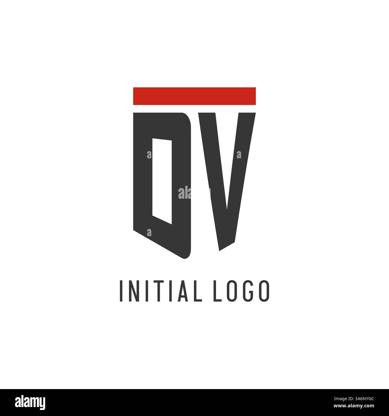 DV initial esport logo with simple shield design style vector graphic Stock Vector Image & Art ...