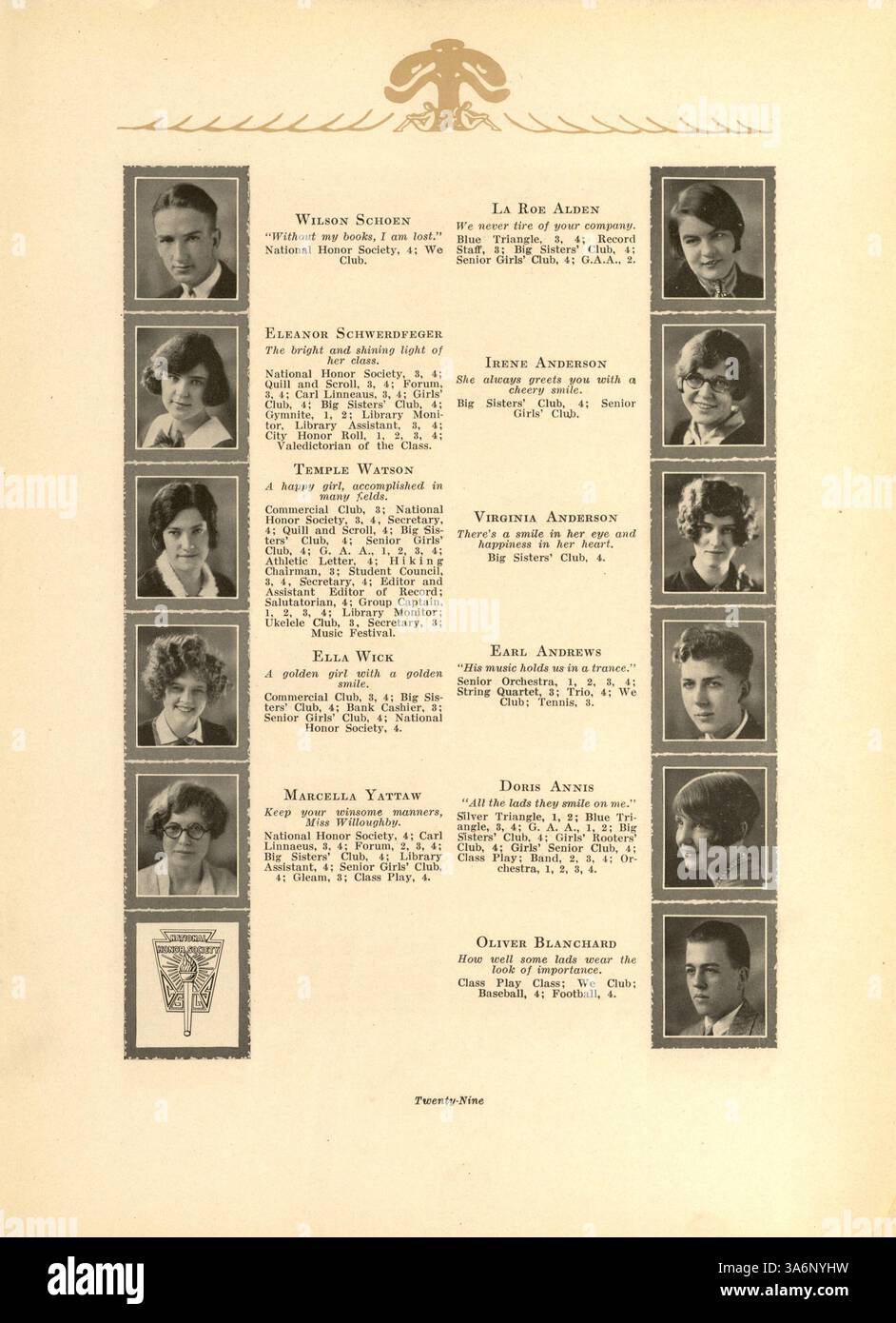 The 1928 Edison Yearbook provides a visual record of school life, capturing student photos ...