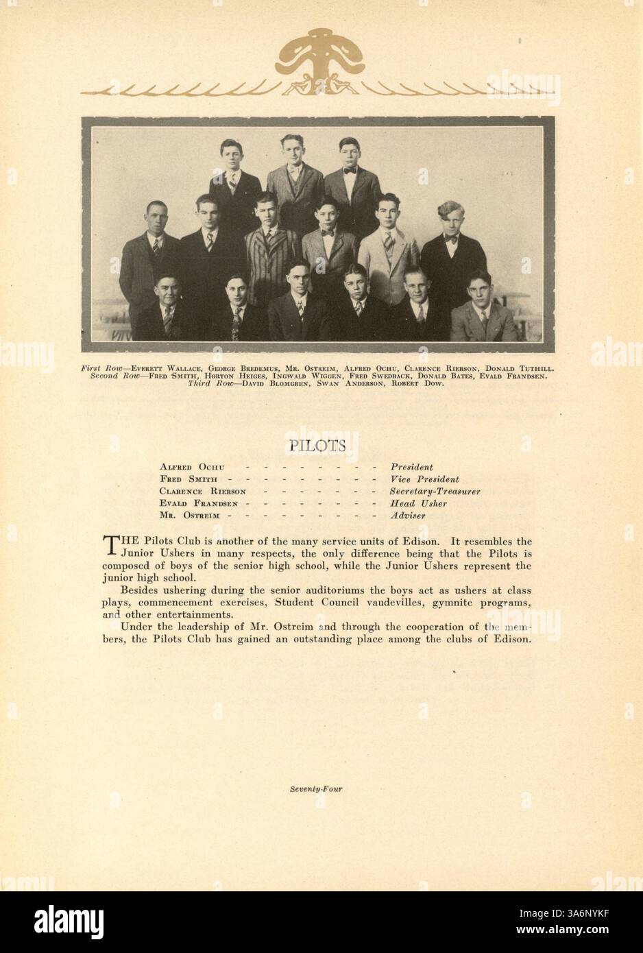 The 1928 Edison Yearbook captures the academic and extracurricular ...