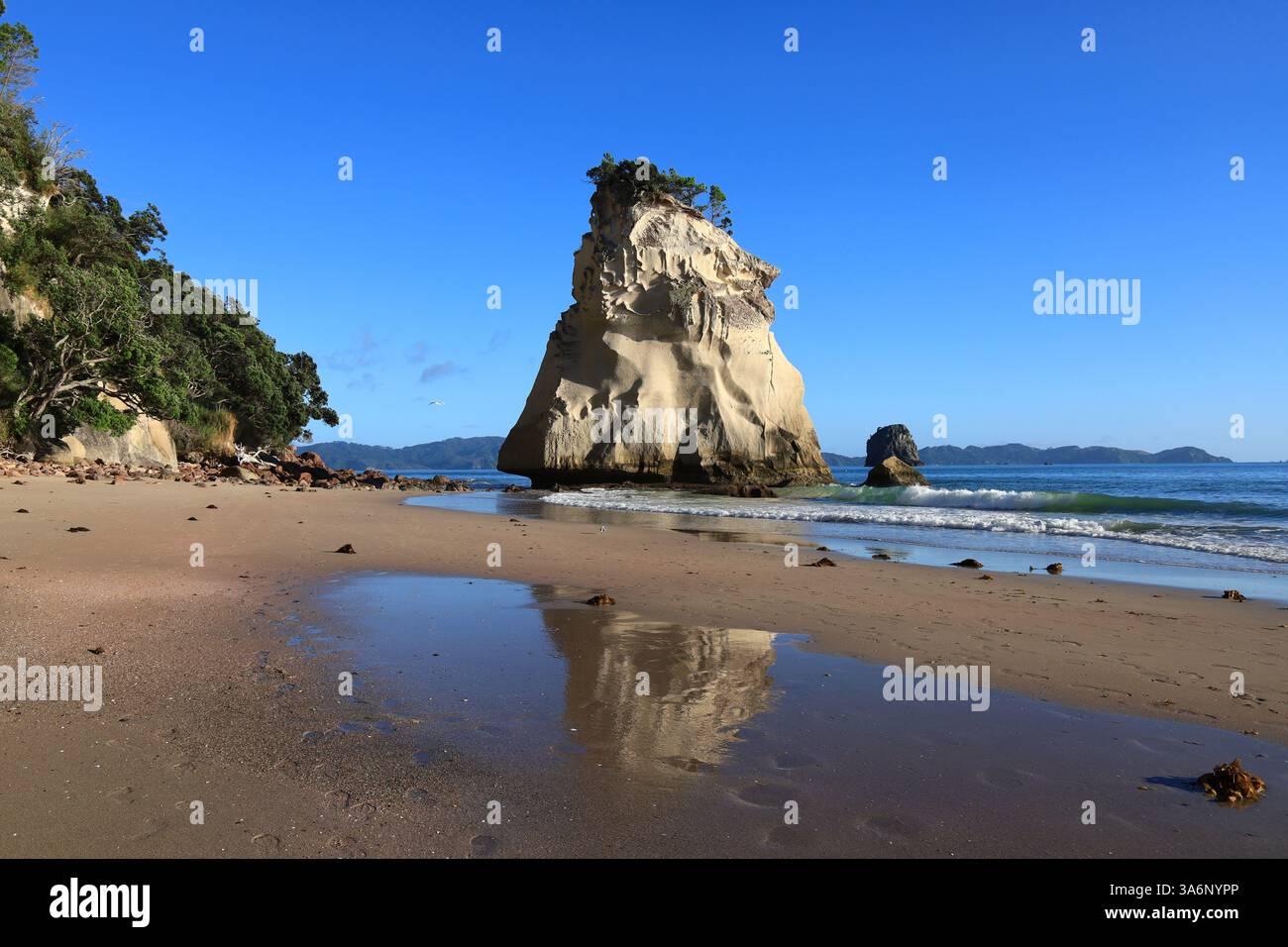 Te Whanganui-A-Hei Marine Reserve or Cathedral Cove is in the southern ...