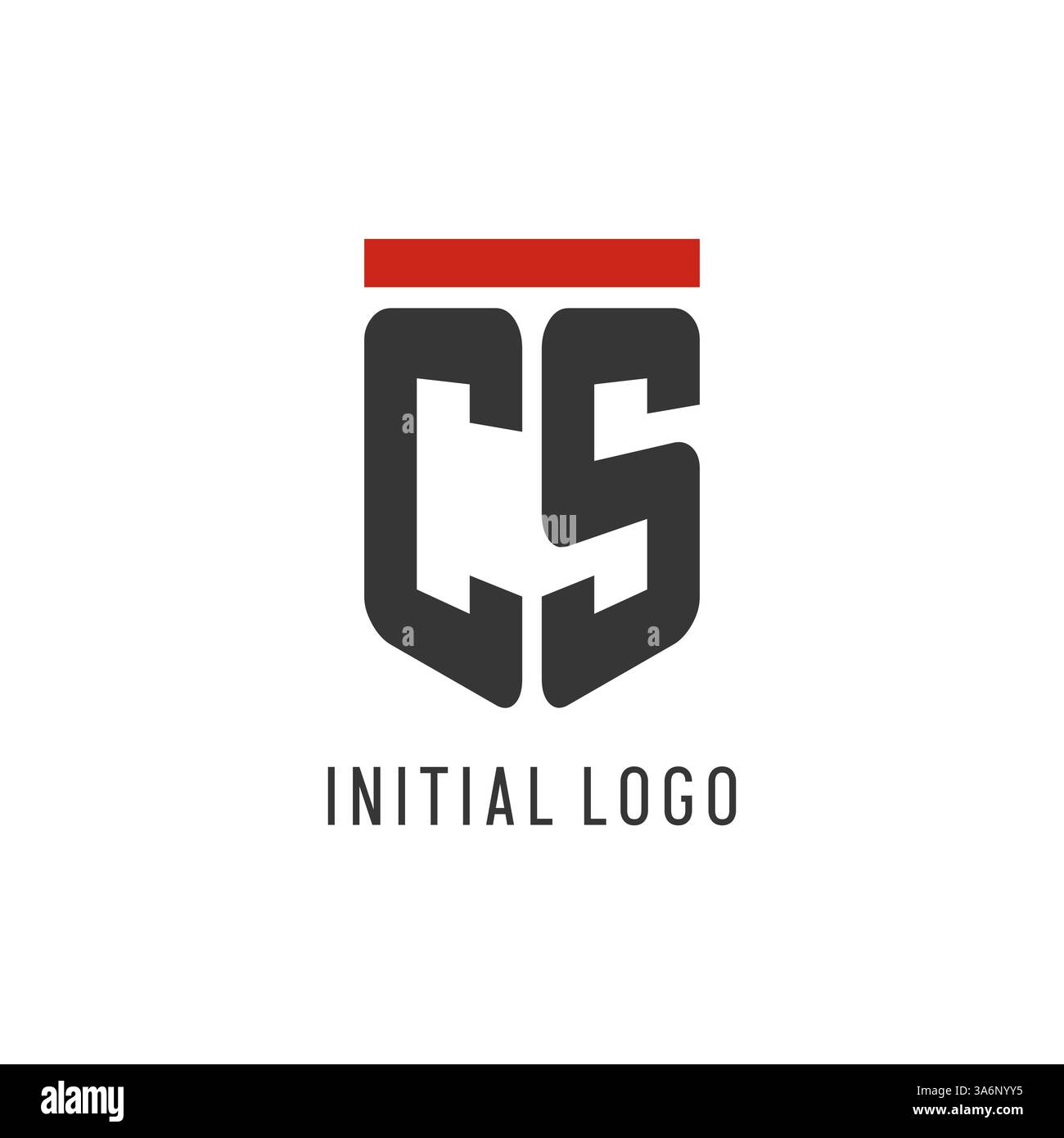 CS initial esport logo with simple shield design style vector graphic Stock Vector Image & Art ...