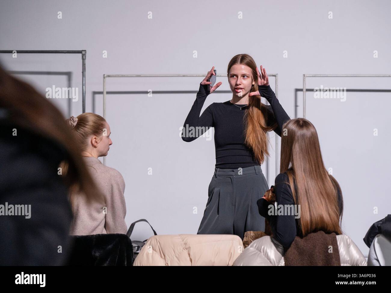 Kyiv, Ukraine - 14th February, 2025: The buzz of excitement fills the air as designers and ...