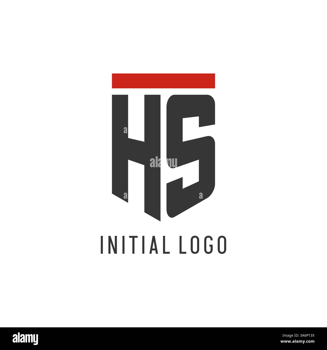 HS initial esport logo with simple shield design style vector graphic Stock Vector Image & Art ...