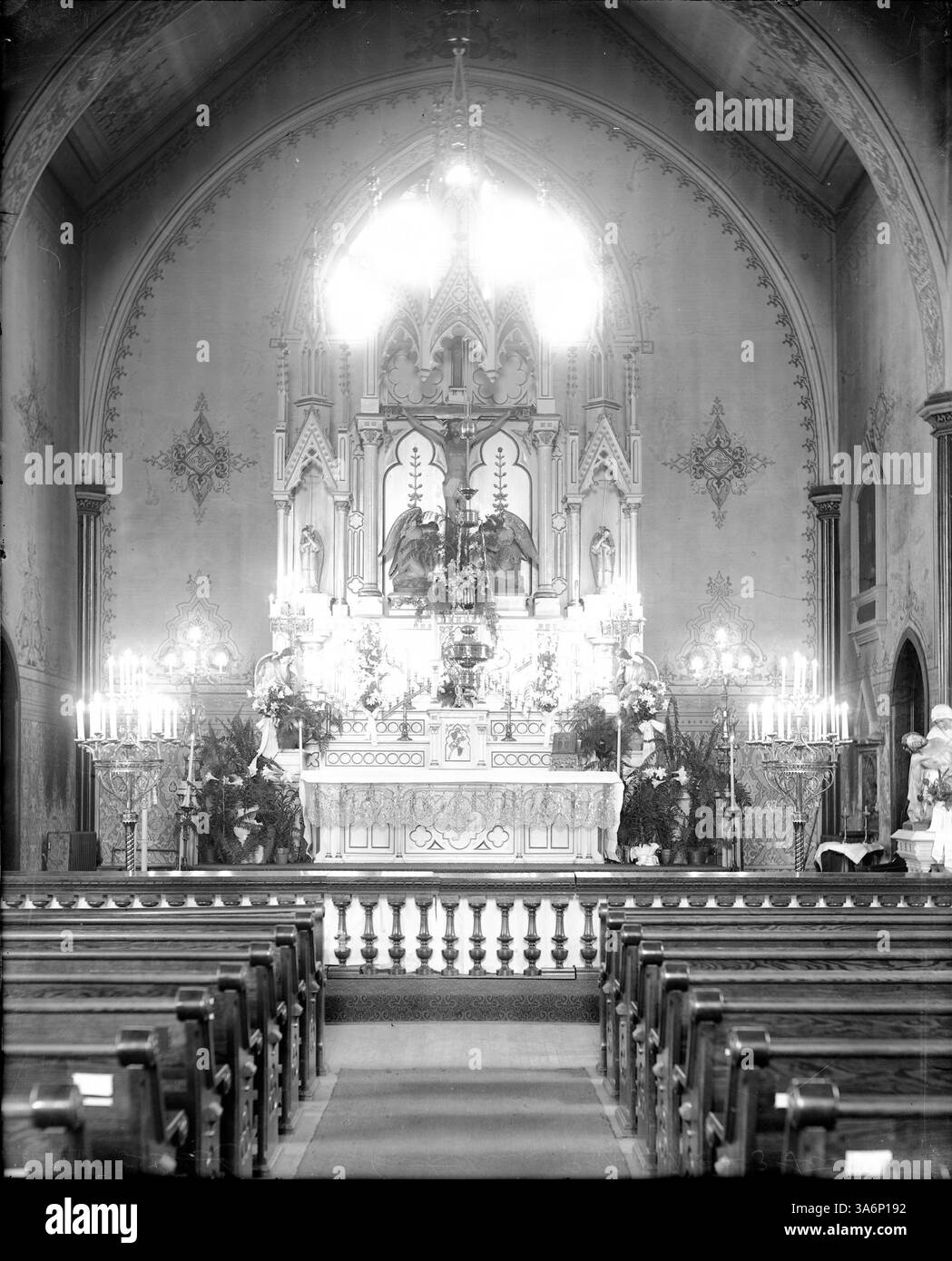 This image of the altar at the Church of the Immaculate Conception ...