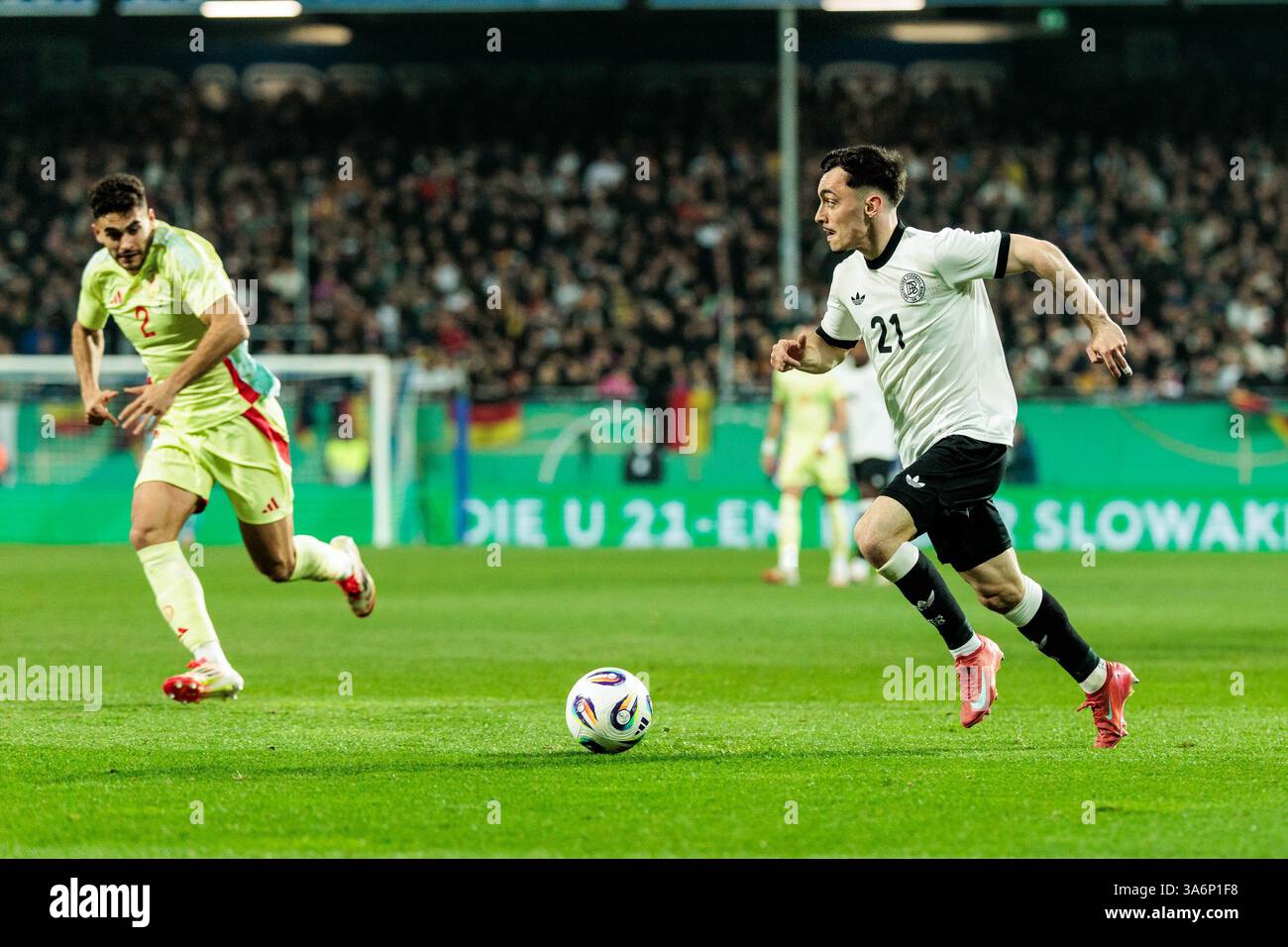 Darmstadt, Deutschland. 25th Mar, 2025. Paul Nebel (Deutschland U21, 21 ...