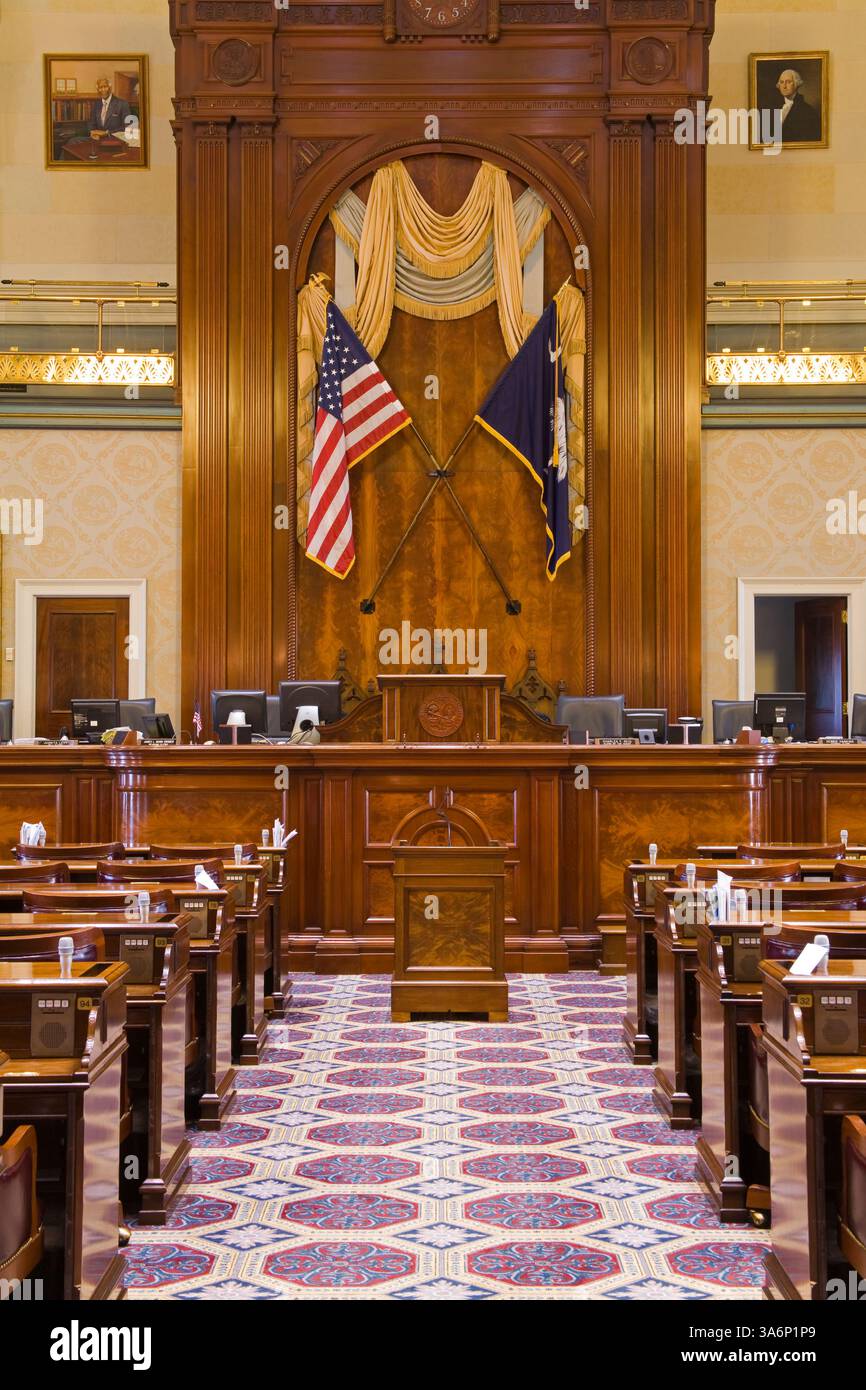 House Chamber, State Capitol Building, Columbia, South Carolina, USA ...
