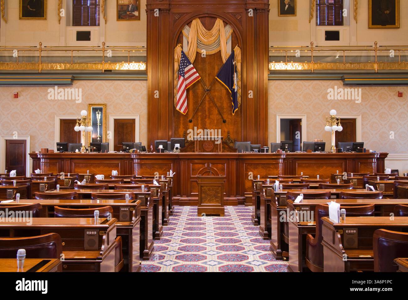 House Chamber, State Capitol Building, Columbia, South Carolina, USA ...