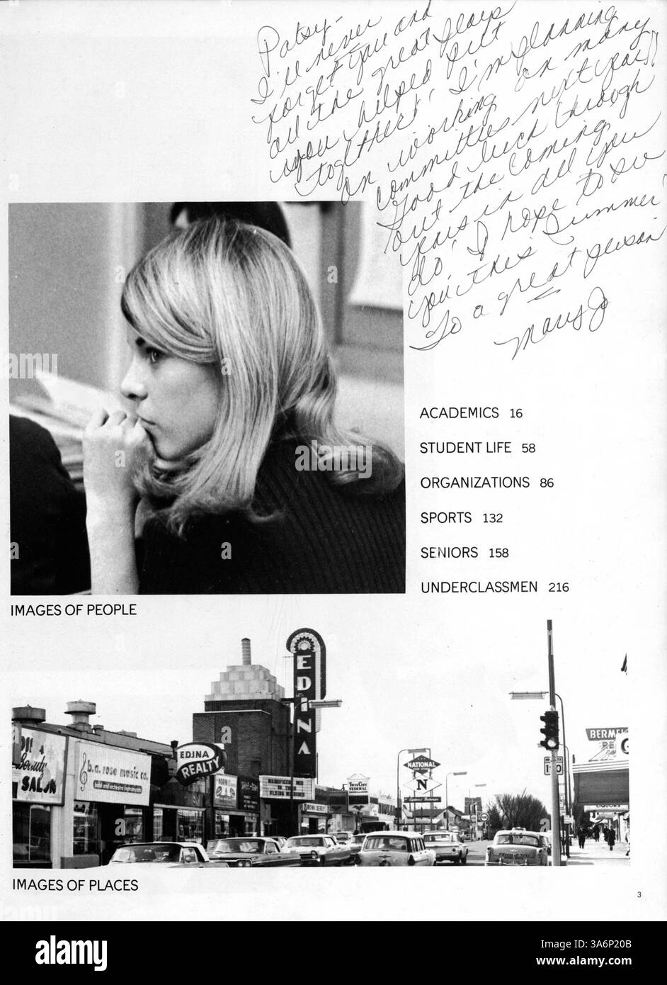 This 1966 edition of the Whigrean yearbook from Edina-Morningside High School showcases the 1965 ...