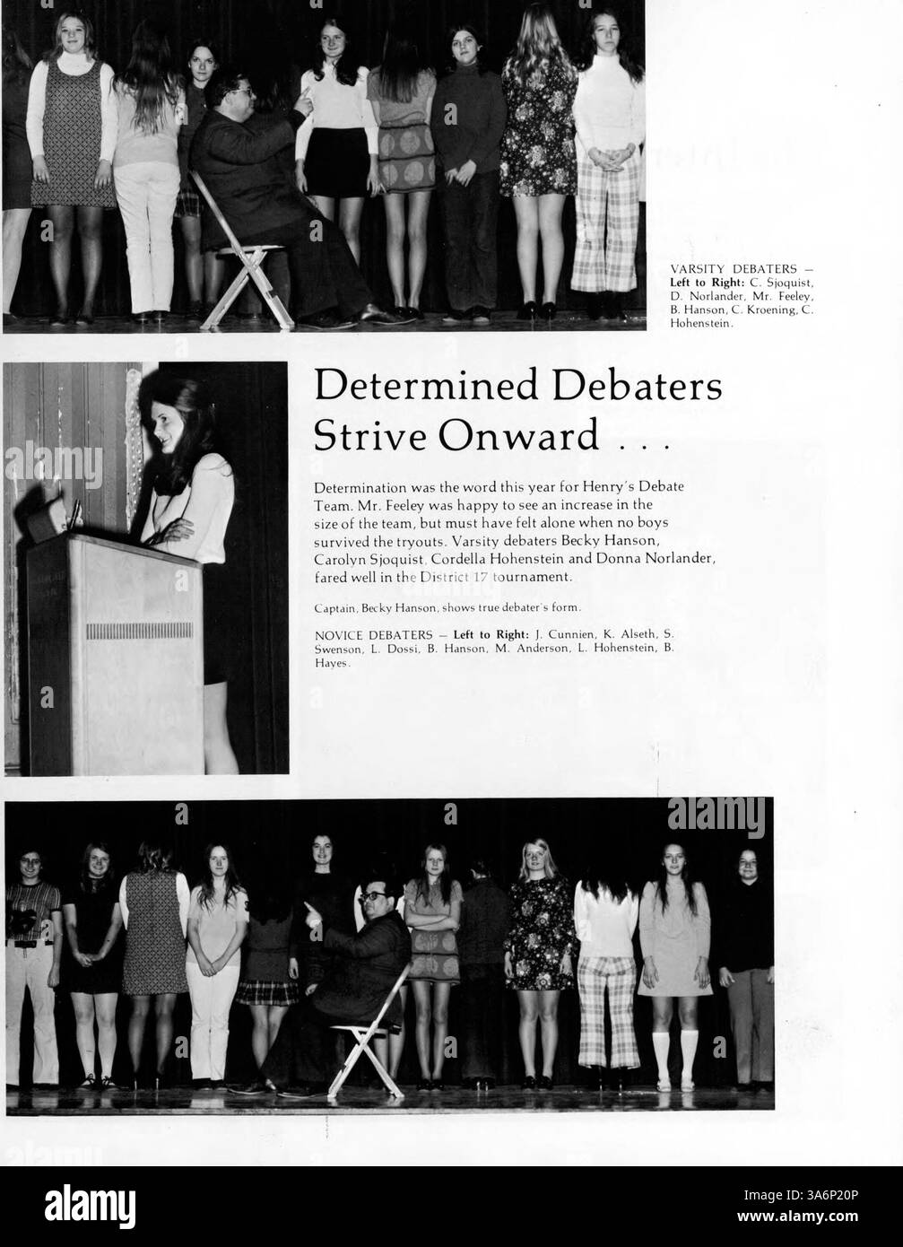The 'Year 1972 Orator' yearbook from Patrick Henry High School features ...
