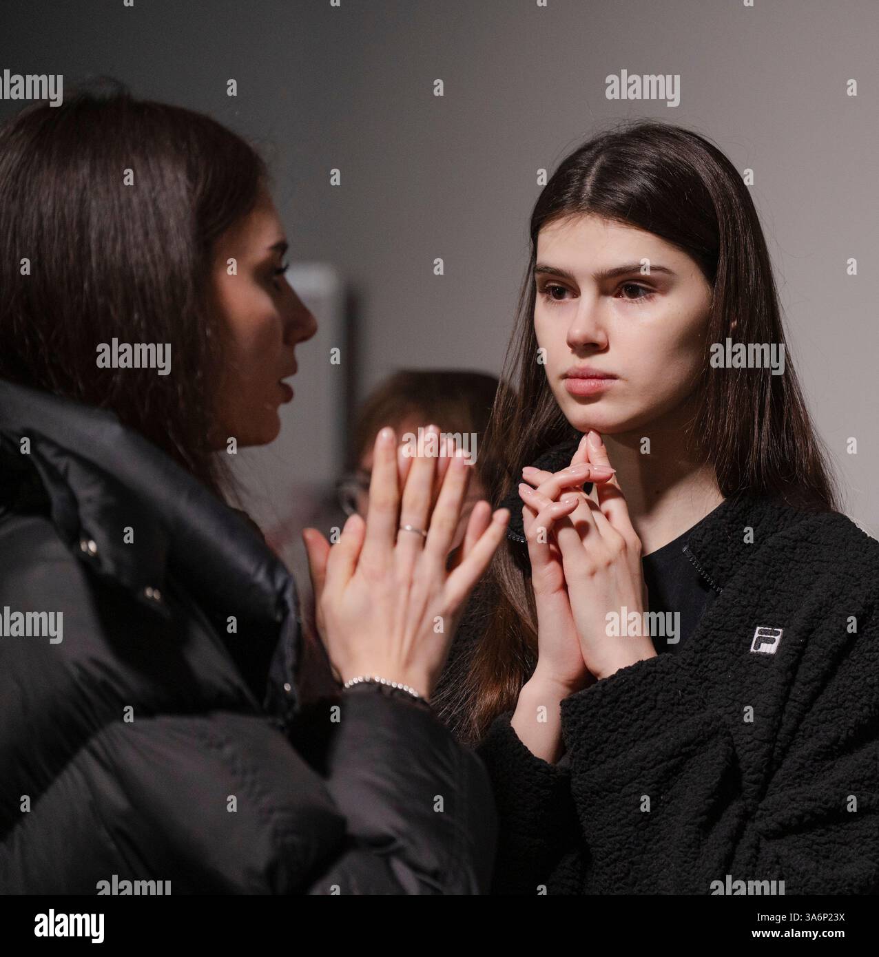 Kyiv, Ukraine - 14th February, 2025: Amidst the buzz of Ukrainian ...