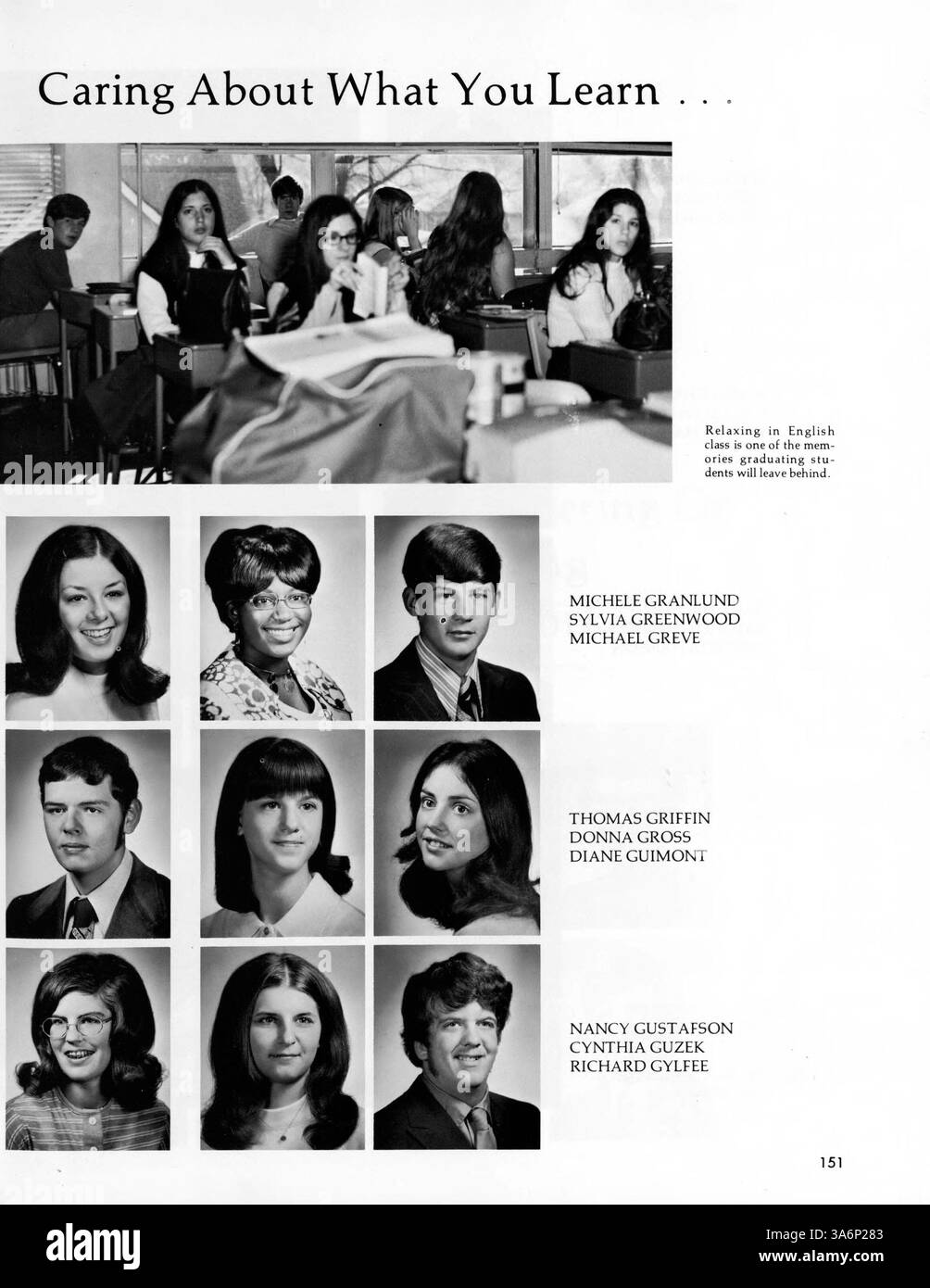 Showcases the highlights of the 1971 1972 school year hi-res stock ...