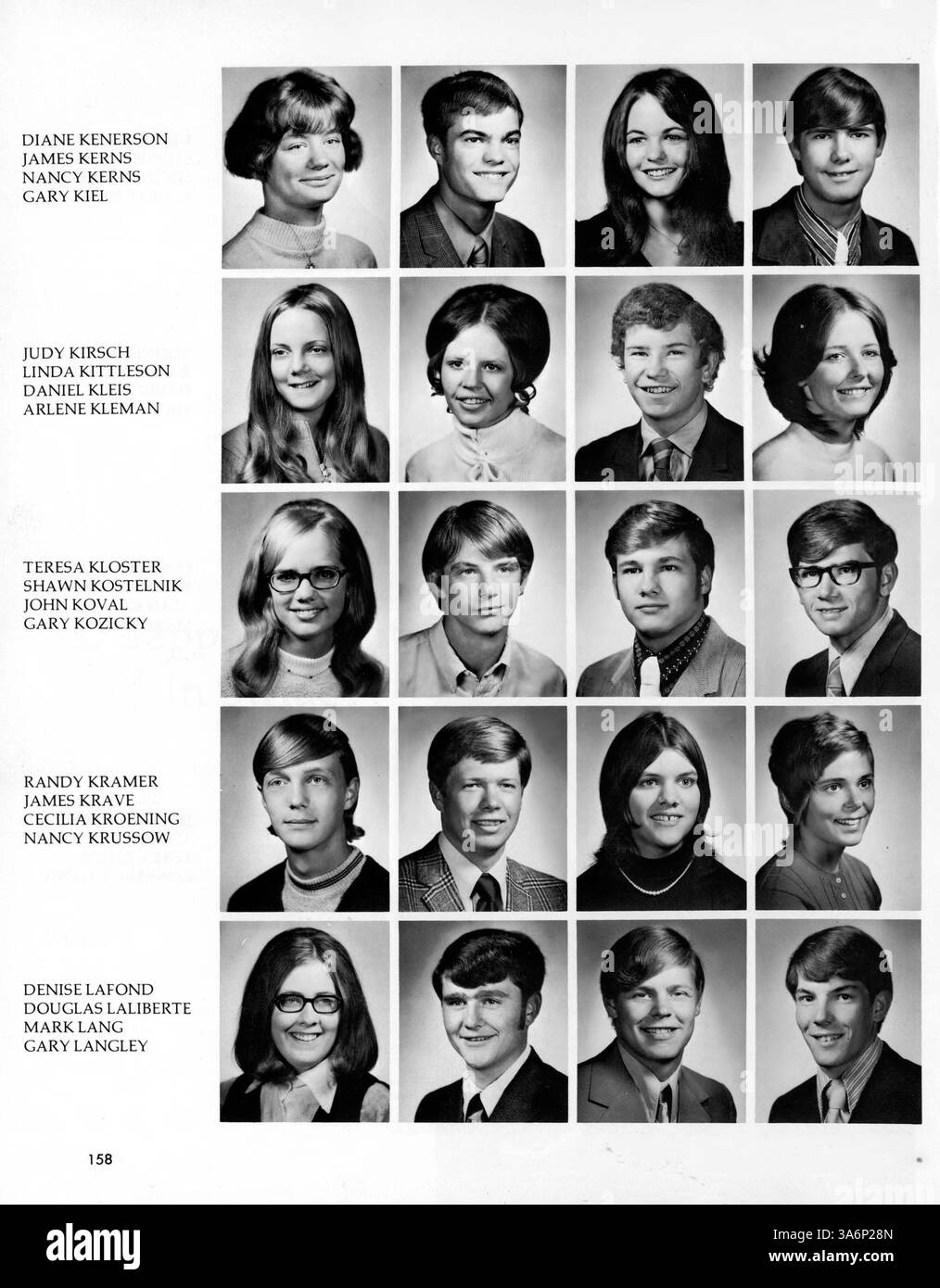 The 1972 patrick henry high school yearbook details student achi hi-res stock photography and ...