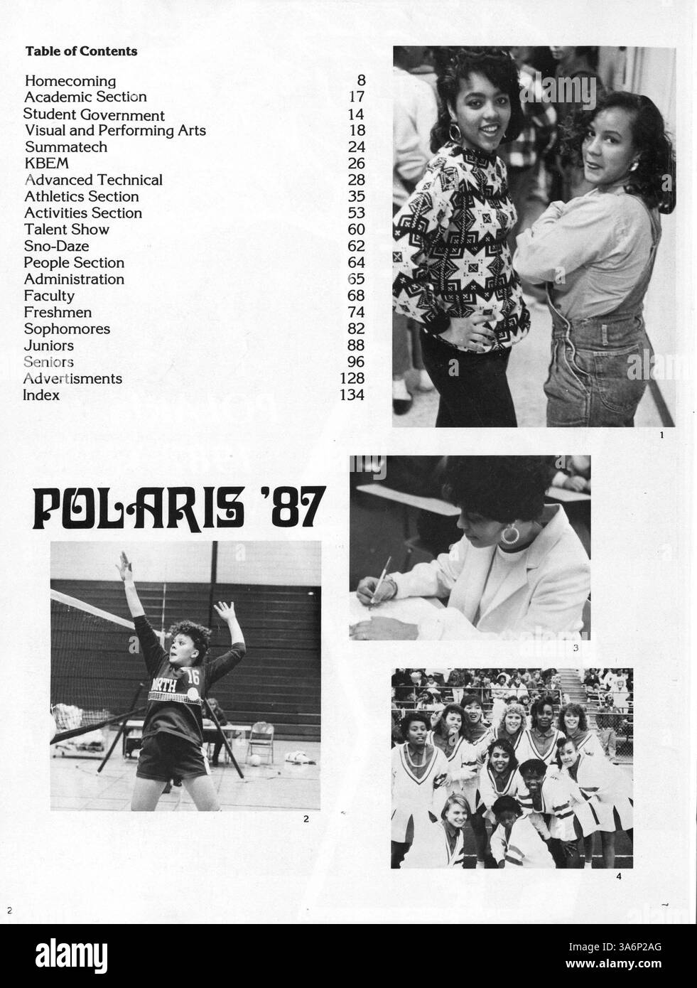 The 1987 yearbook from North High School highlights student life ...