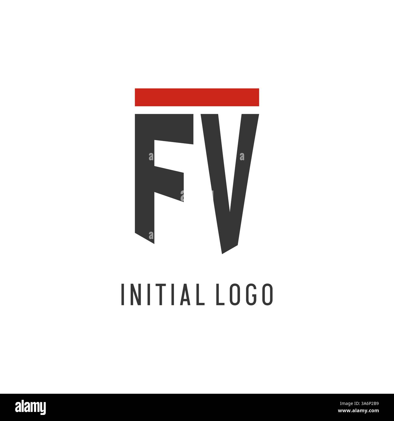 FV initial esport logo with simple shield design style vector graphic Stock Vector Image & Art ...