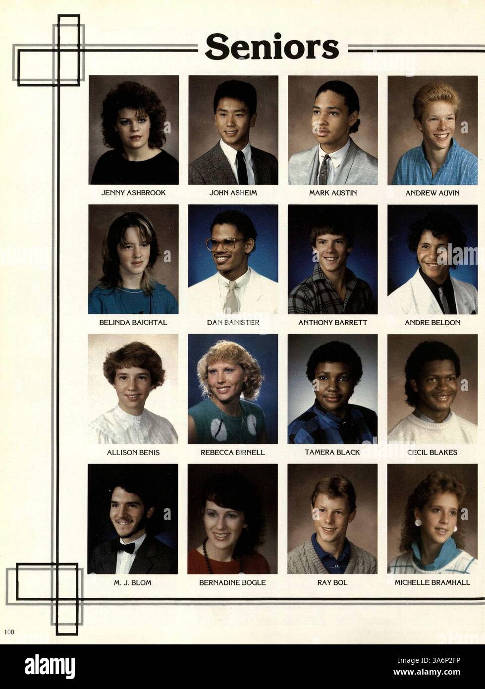 The 1987 edition of north highs yearbook documents the students hi-res ...