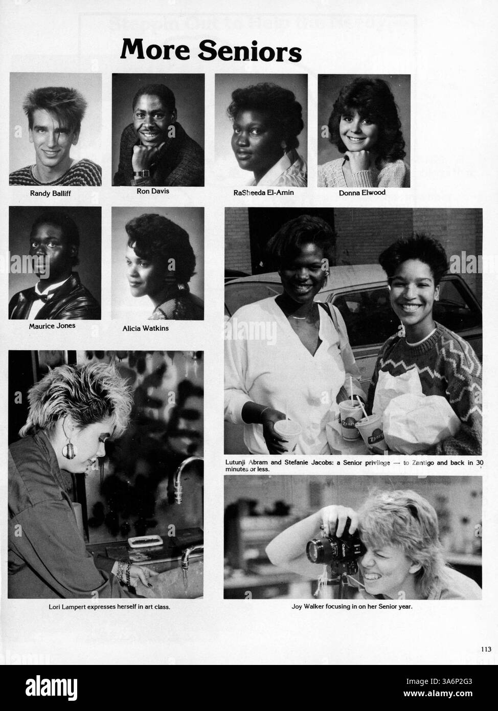 The 1987 North High Yearbook covers students, teachers, athletics ...