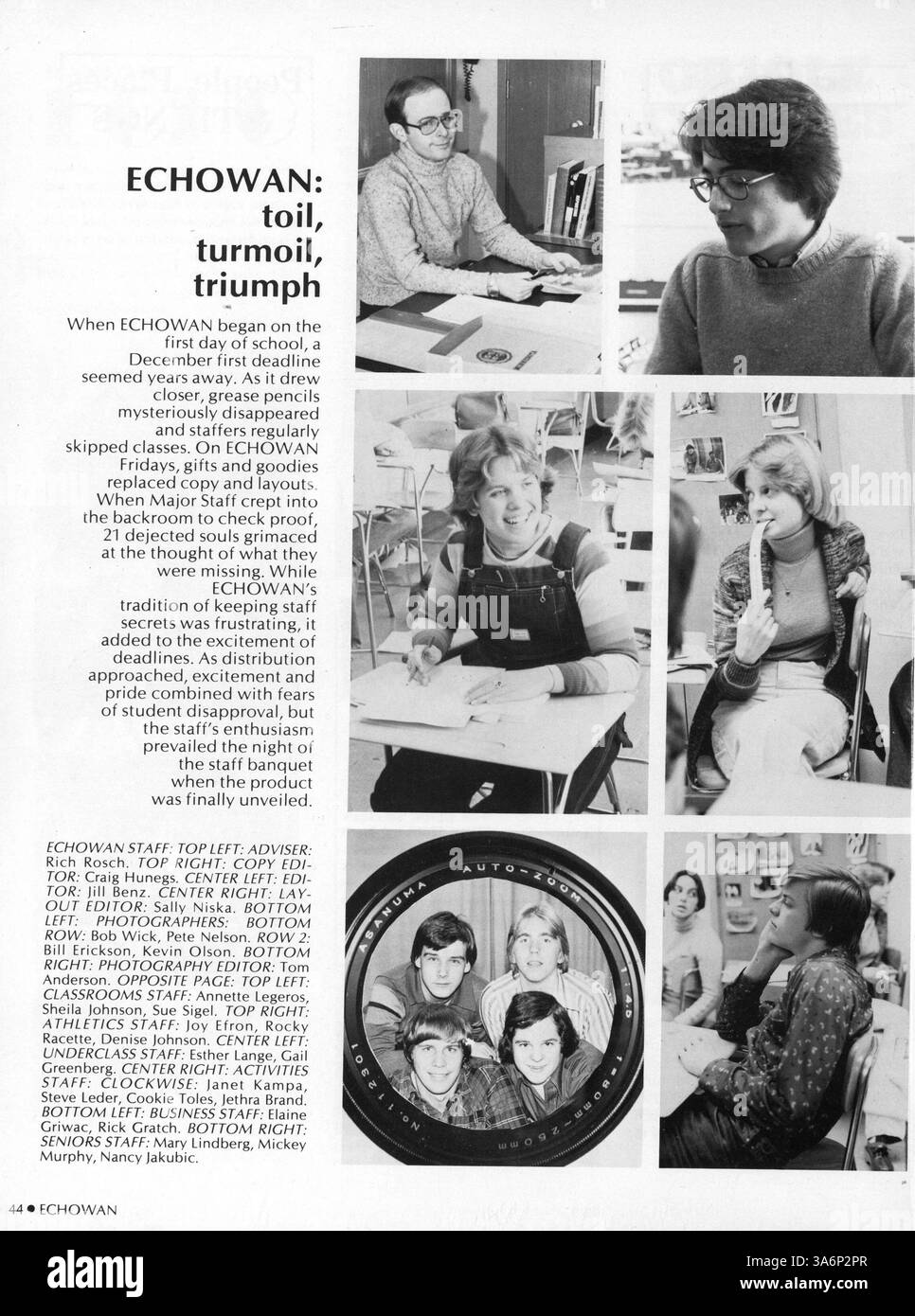 The 1977 Echowan yearbook from St. Louis Park High School captures ...