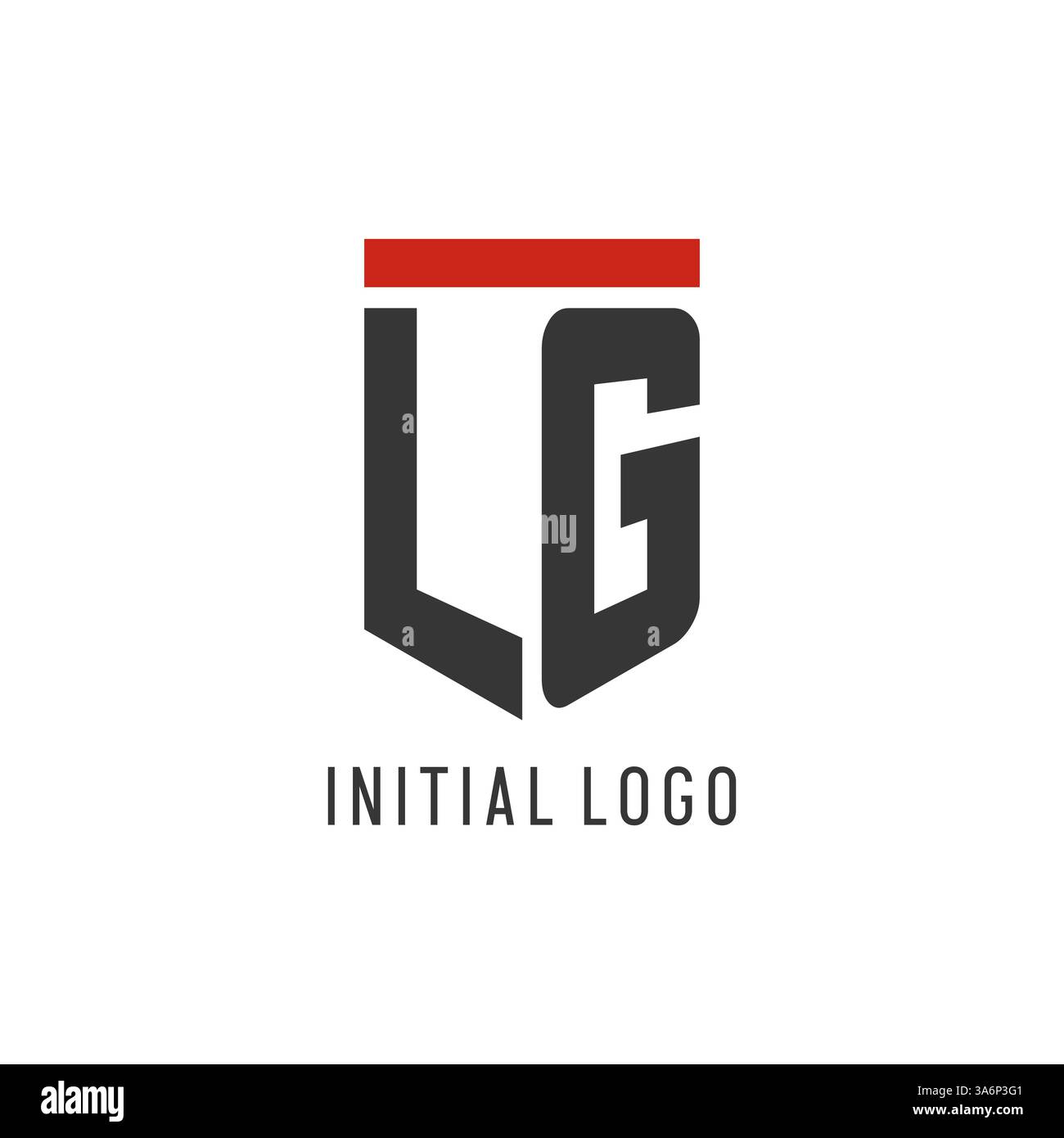 LG initial esport logo with simple shield design style vector graphic Stock Vector Image & Art ...