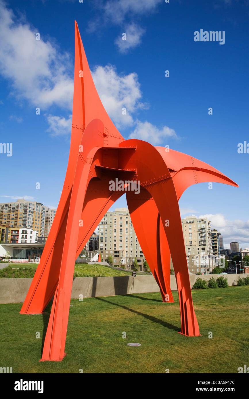 Eagle sculpture by Alexander Calder, Olympic Sculpture Park, Seattle ...