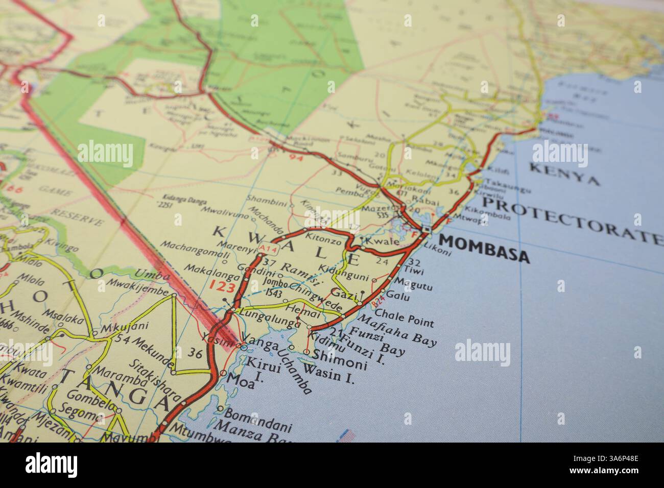 Map of mombasa hi-res stock photography and images - Alamy