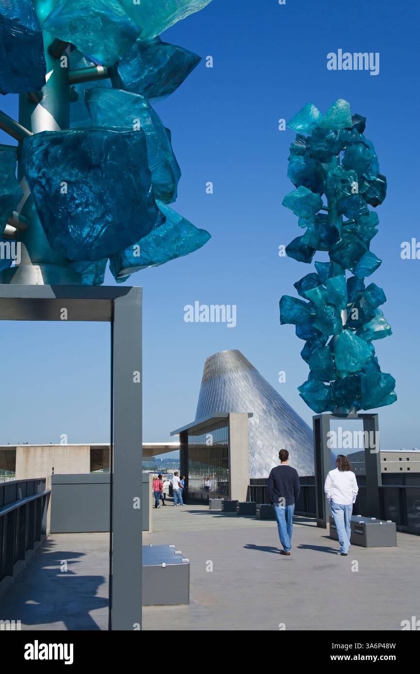 Bridge of Glass, Museum Of Glass, Tacoma, Washington State, USA Stock ...