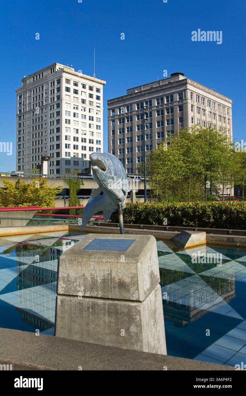 Canned Salmon by Chriis Wooten & Vladimir Shakov, Theatre Square, Tacoma, Washington State, USA ...