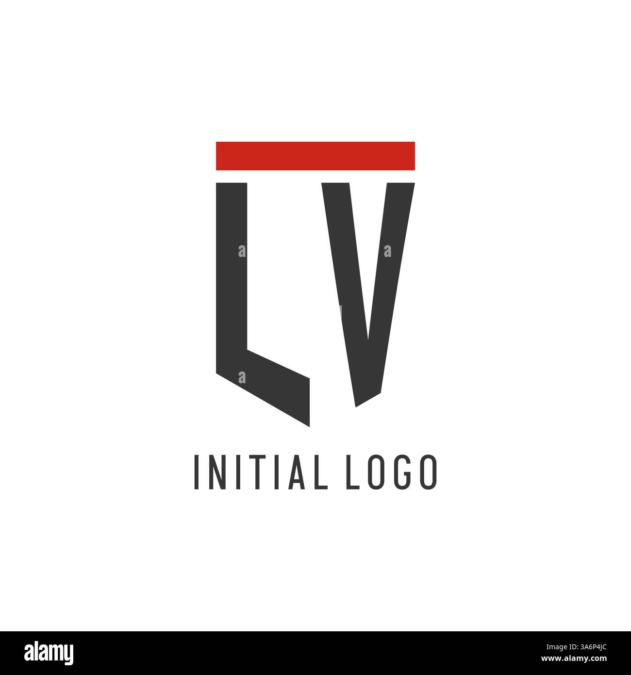 LV initial esport logo with simple shield design style vector graphic Stock Vector Image & Art ...