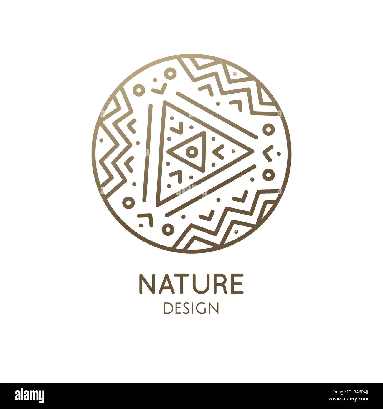 Vector logo of geometric elements template icon of abstract shapes ...
