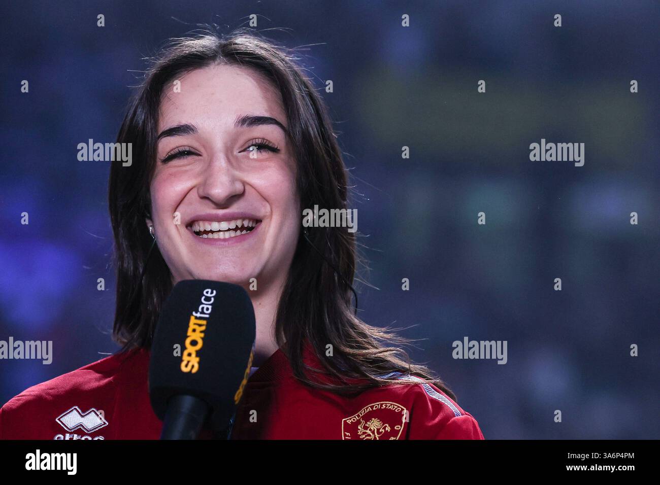 Desio, Italien. 22nd Mar, 2025. Elisa Iorio of Fiamme Oro seen during ...