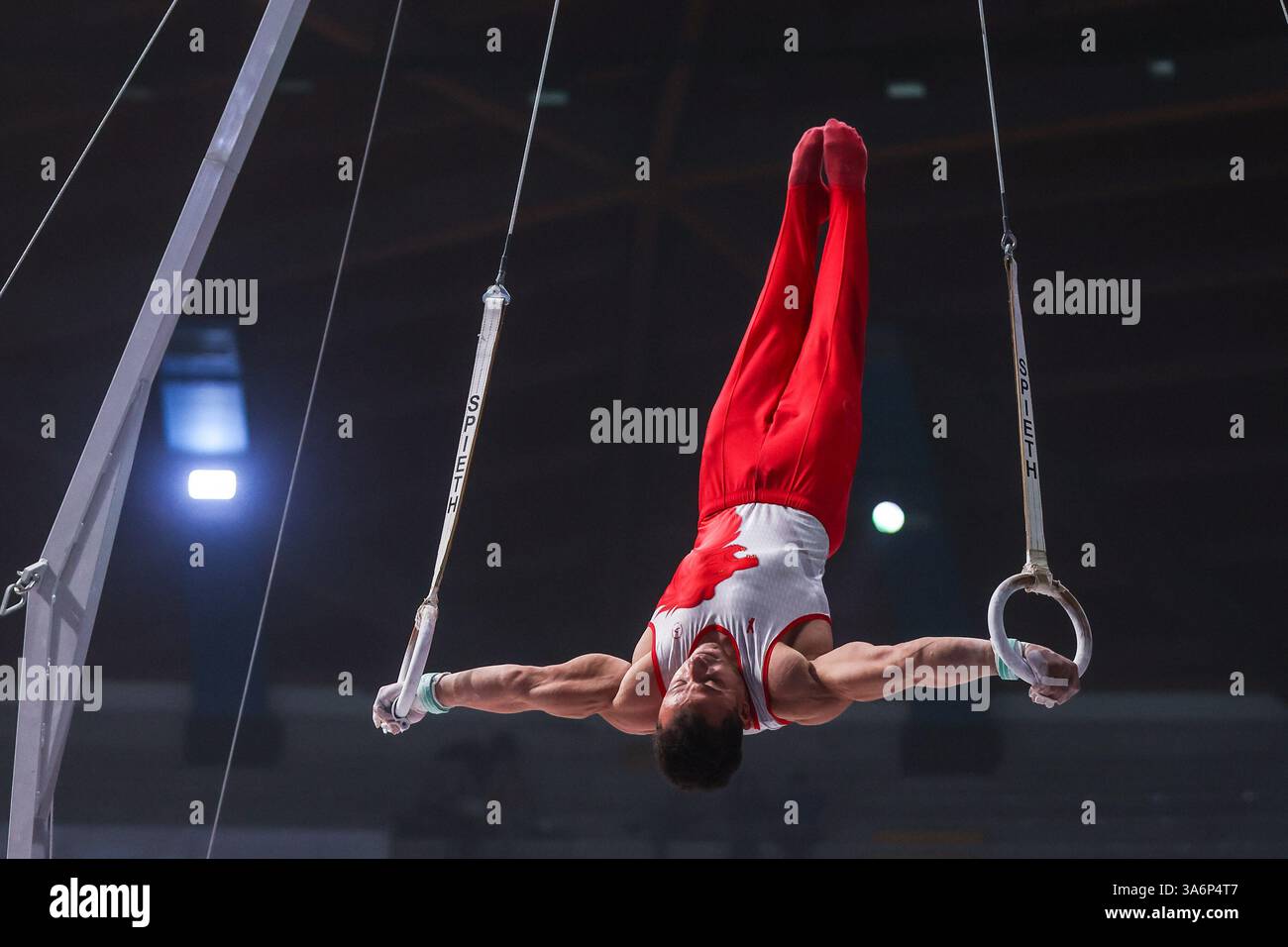 Adem Asil of A.G. Giovanile Ancona seen during Artistic Gymnastics FGI ...