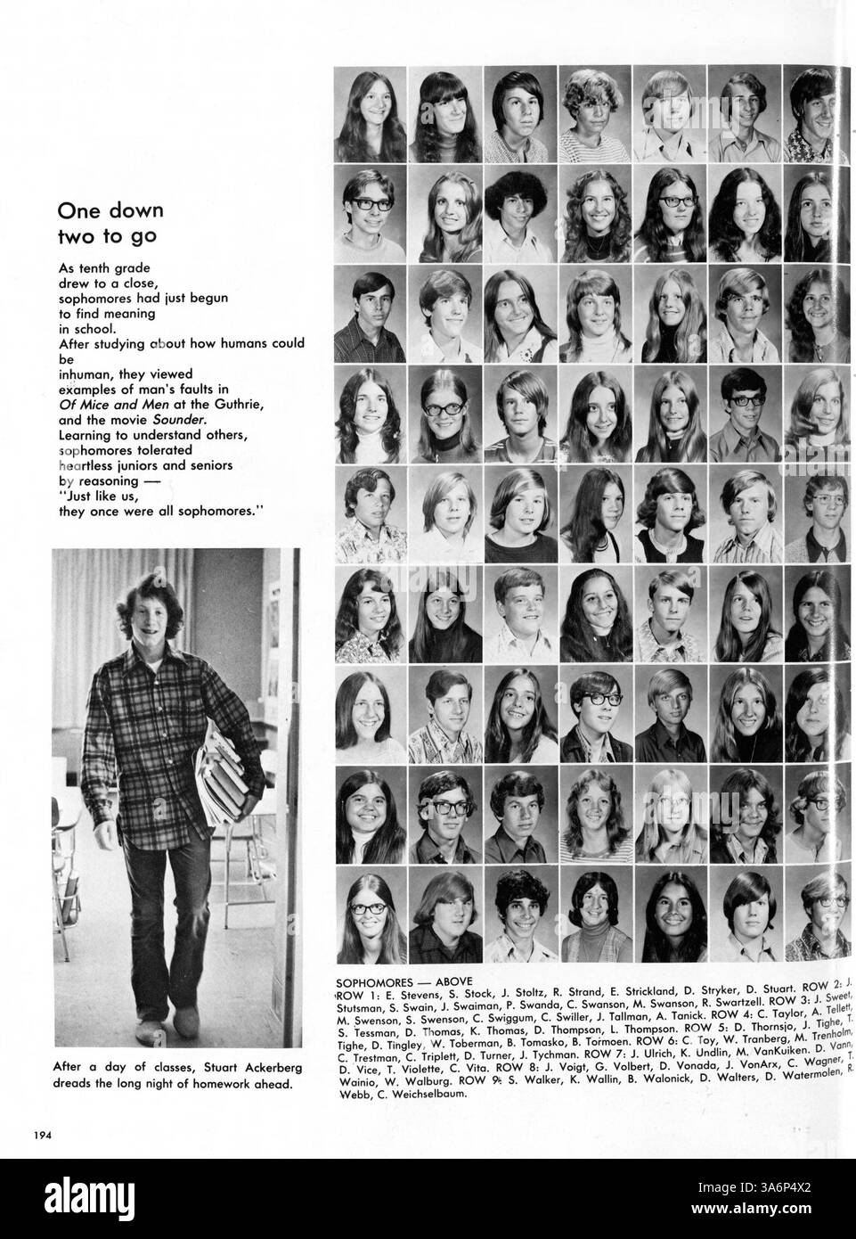 The 1973 edition of the Echowan yearbook documents the St. Louis Park ...