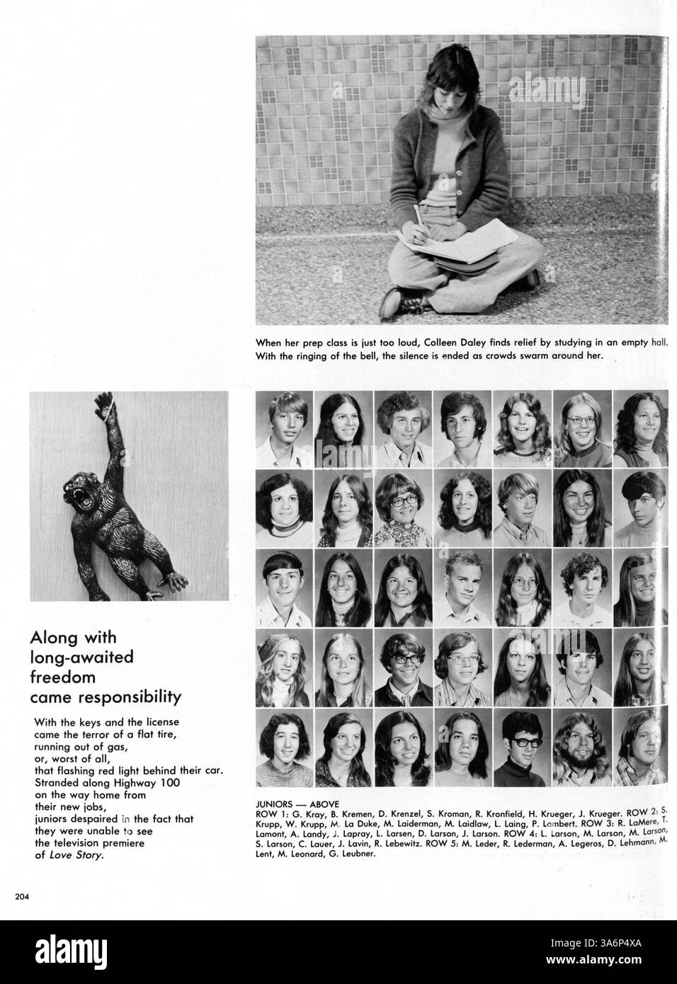 The 1973 edition of the Echowan yearbook from St. Louis Park High ...