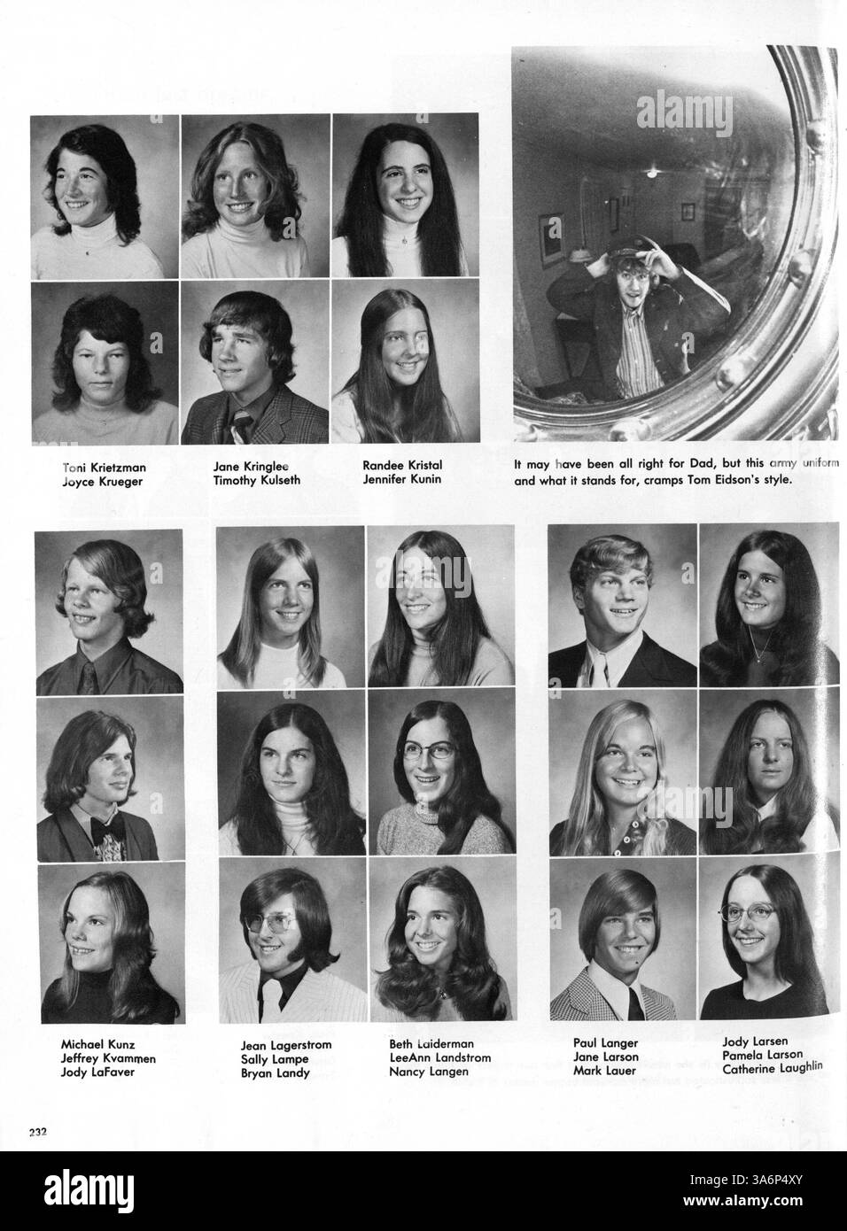 The 1973 Echowan yearbook from St. Louis Park High School captures the ...
