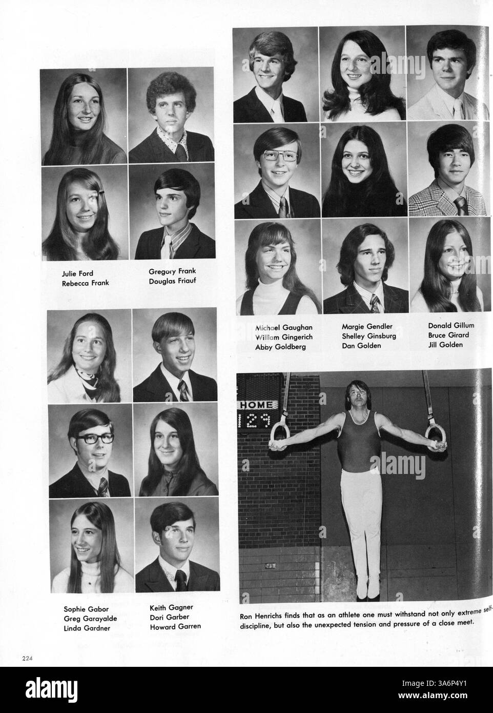 The 1973 Echowan yearbook from St. Louis Park High School presents a ...