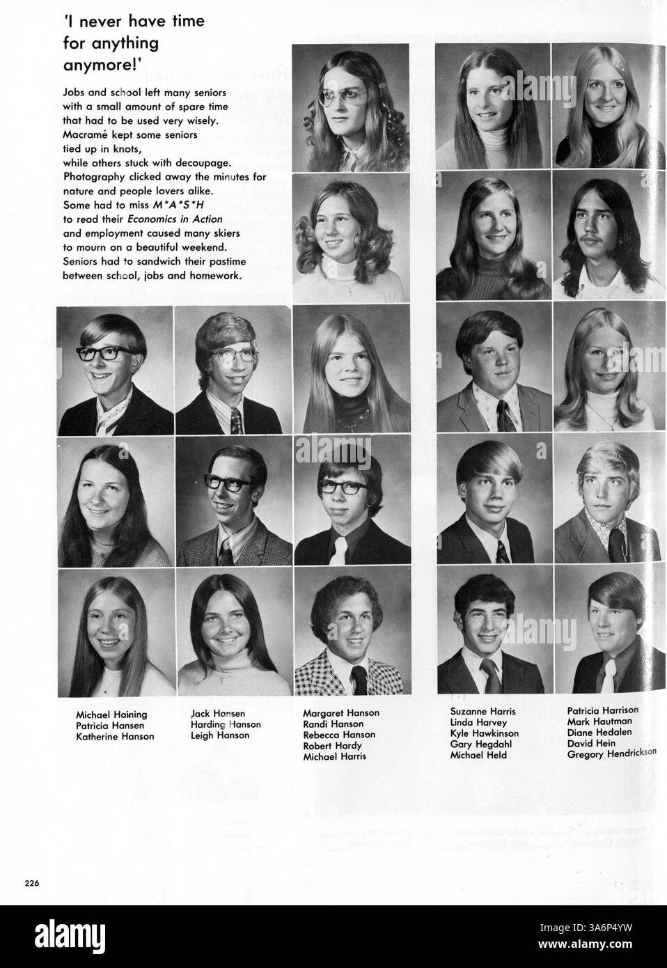 This 1973 Echowan yearbook from St. Louis Park High School reflects the ...