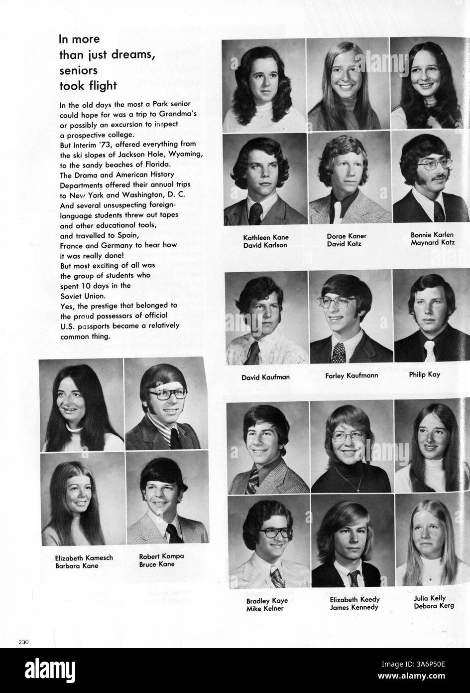 The 1973 Echowan yearbook from St. Louis Park High School showcases the ...
