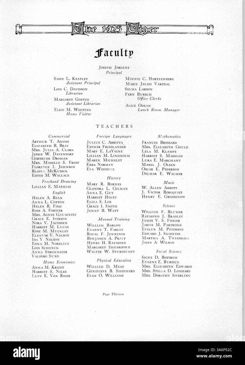 This 1925 edition of the South High School yearbook, Tiger, highlights student life during the ...