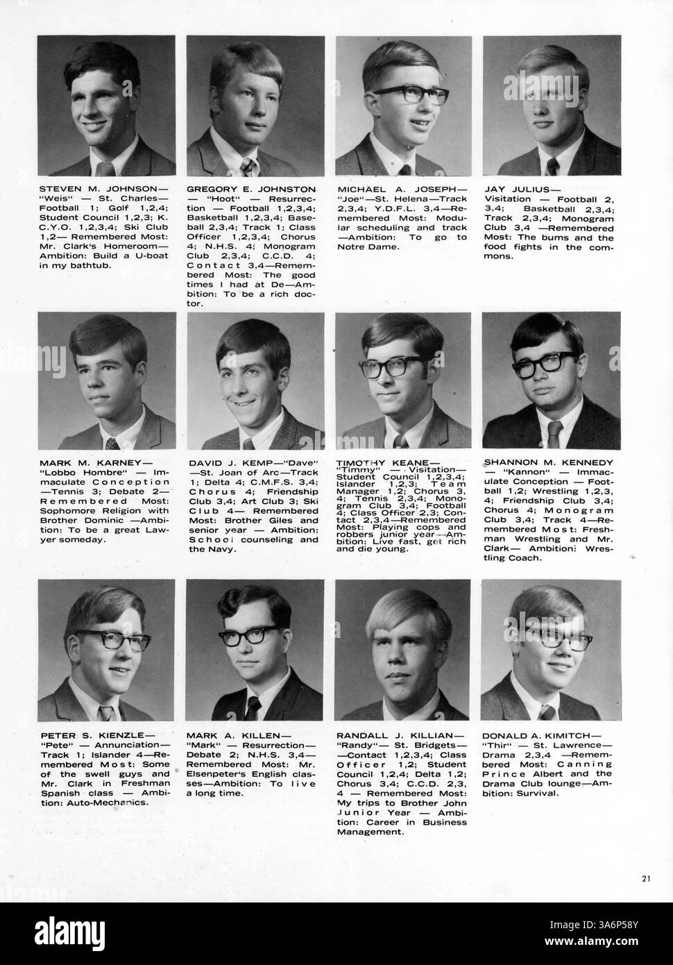De La Salle's 1969 Delta yearbook highlights the student body, teachers ...