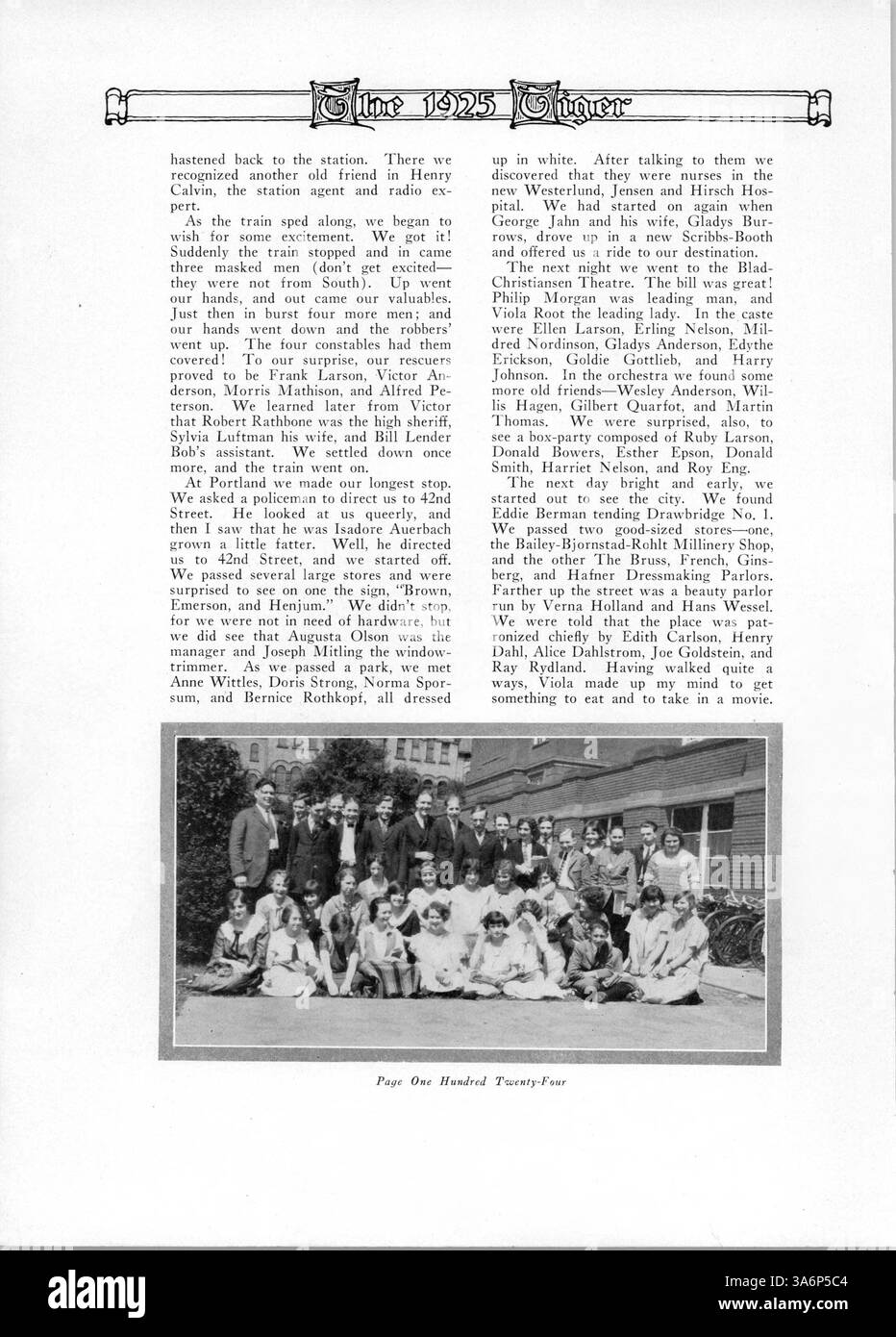The 1925 'Tiger' Yearbook from South High chronicles the 1924-1925 ...