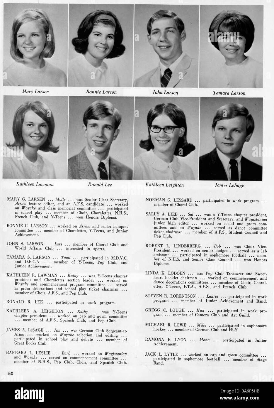 This yearbook from Southwest High School, Wagistanian 1966, captures ...