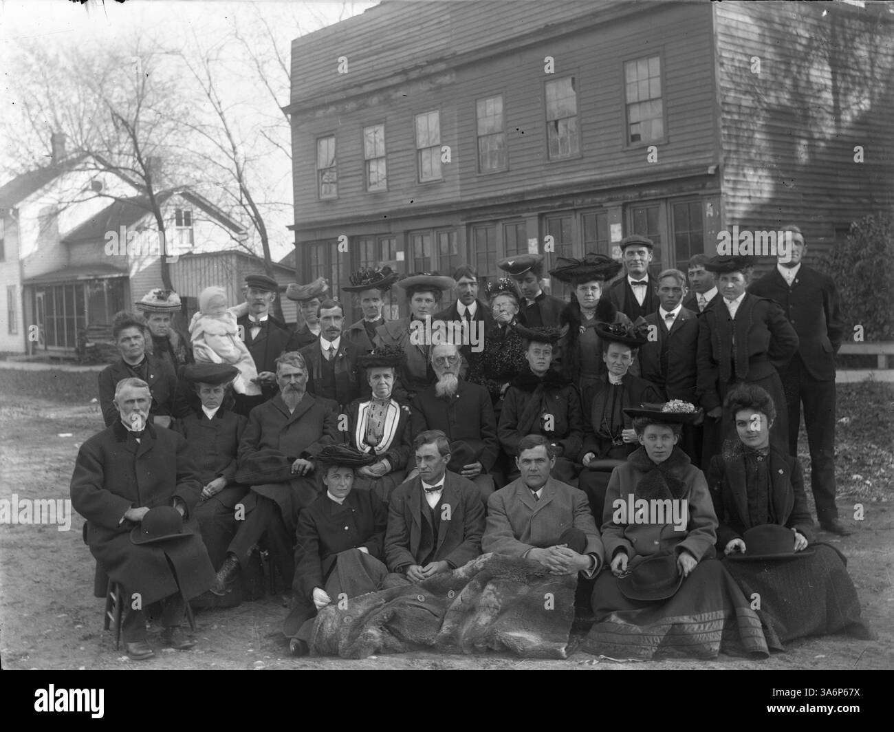 The reunion of the Good Templars outside their first meeting hall in ...