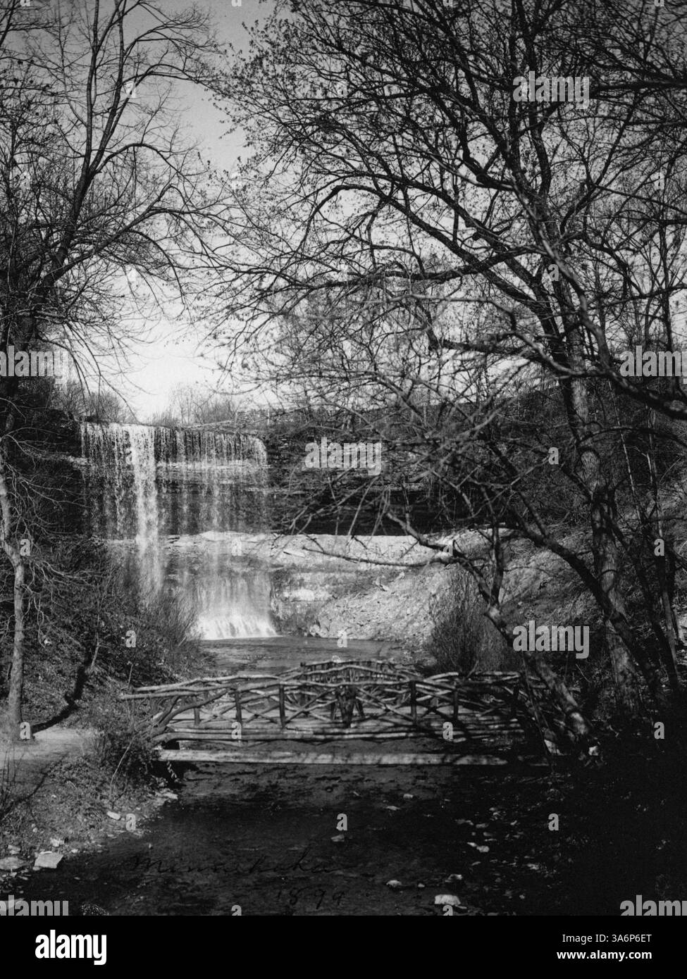 Minnehaha Falls, located in Minneapolis, Minnesota, is a natural ...