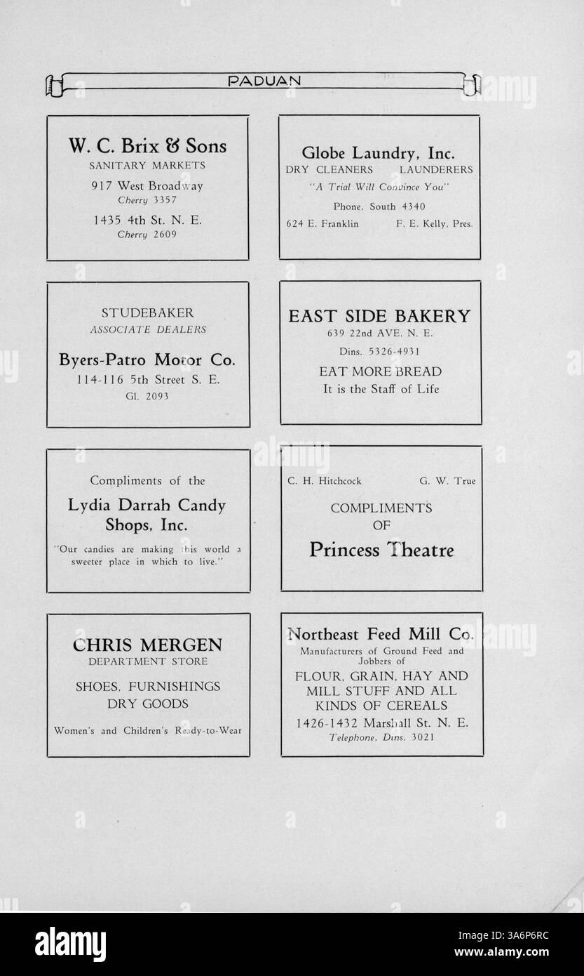This 1927 yearbook from St. Anthony High School, 'Paduan', captures key ...