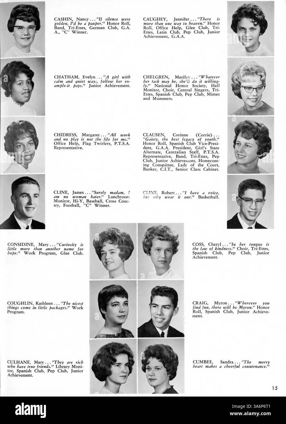 Yearbook from central high school chronicles the 1961 1962 school year ...