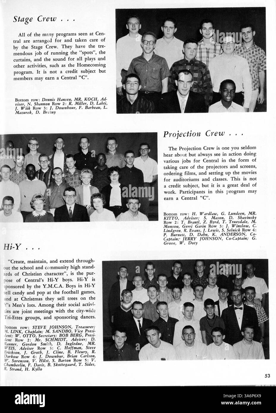 The 'Centralian' yearbook from 1962 documents the events of Central ...