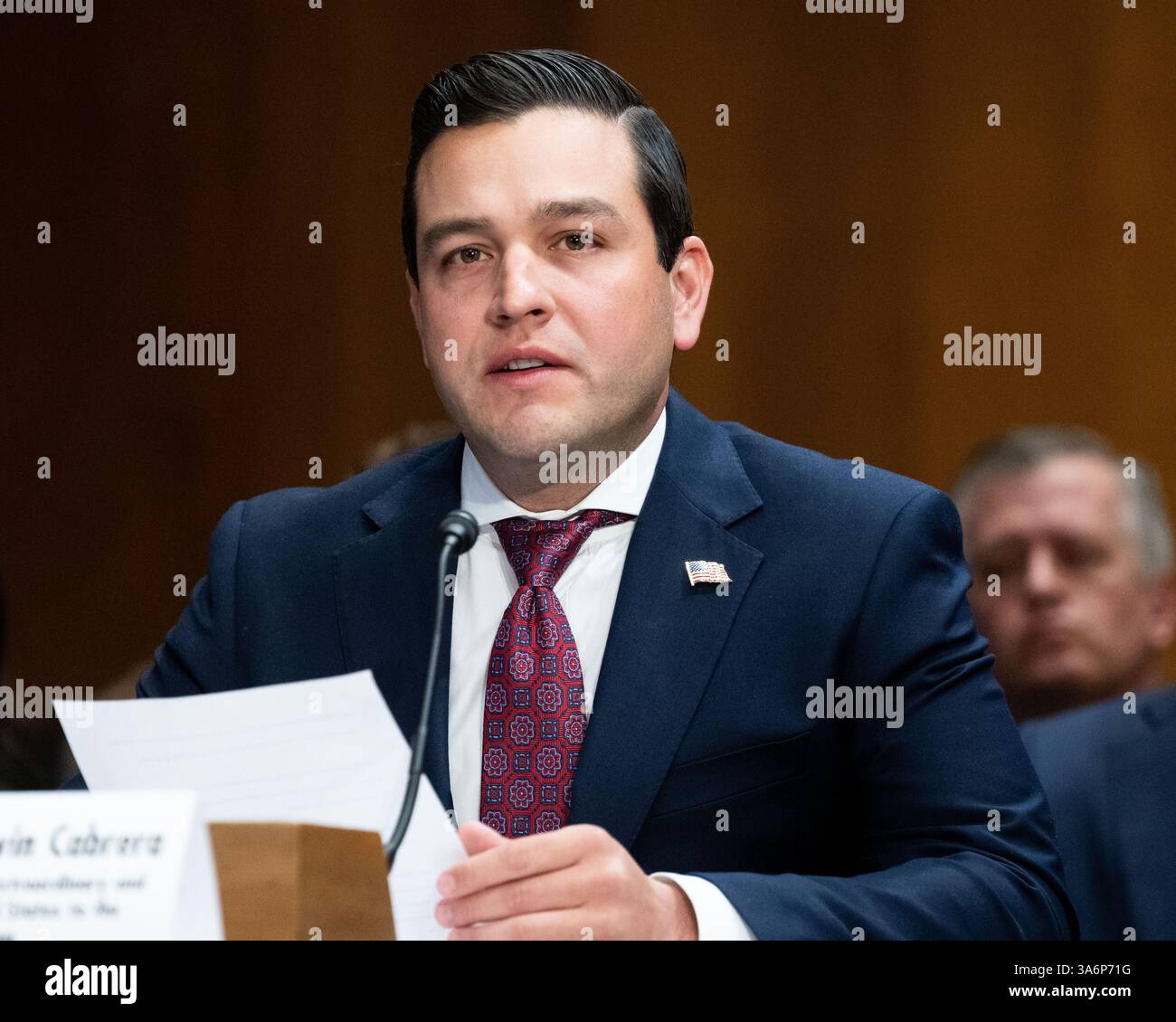 Washington, United States. 25th Mar, 2025. Kevin Cabrera, nominee to be ...