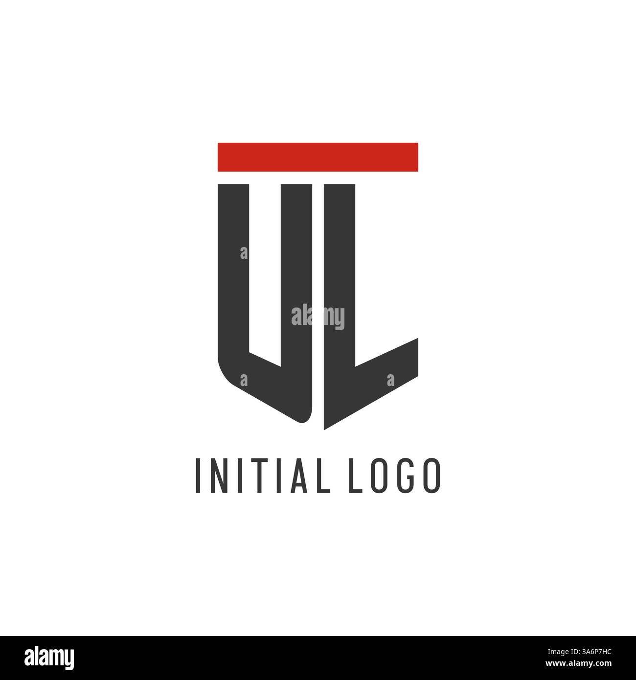 UL initial esport logo with simple shield design style vector graphic Stock Vector Image & Art ...